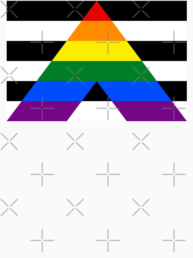 "Straight Ally (LGBT) Flag" T-shirt for Sale by fandemonium | Redbubble ...