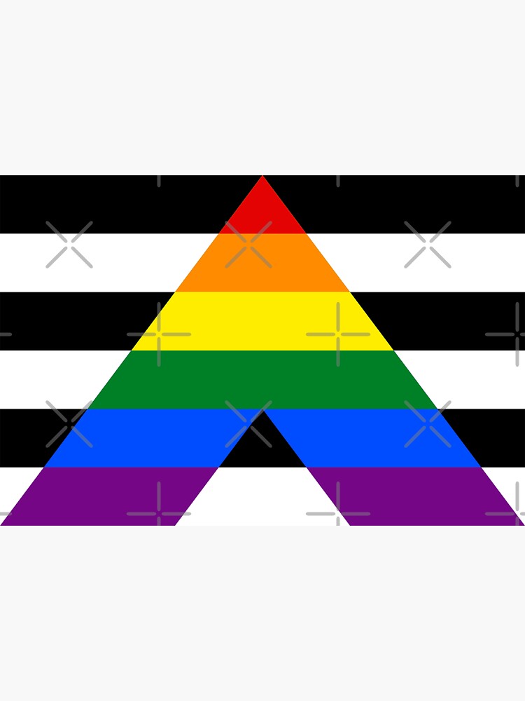 "Straight Ally (LGBT) Flag" Sticker for Sale by fandemonium | Redbubble