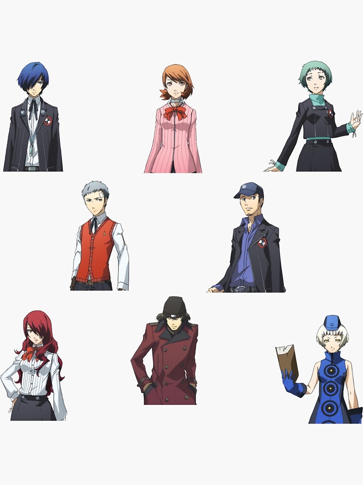 "Persona 3 Cast Sticker Set" Sticker for Sale by CassidyCreates | Redbubble
