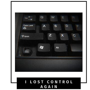 "I lost control again" Sticker for Sale by gingerginn | Redbubble