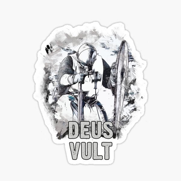 "DEUS VULT Knights Templar Crusader Warrior Empowering Legendary ...