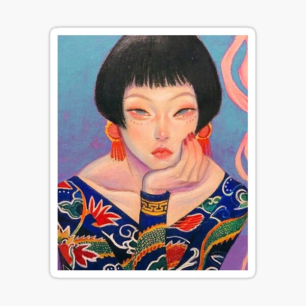 "STICKER Japanese vibes" Sticker for Sale by vepose | Redbubble