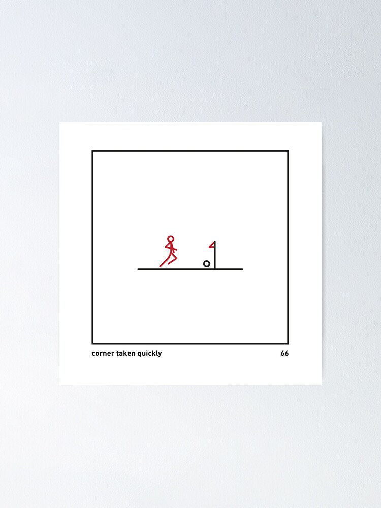 ""Corner taken quickly," Stickman Print" Poster for Sale by ...