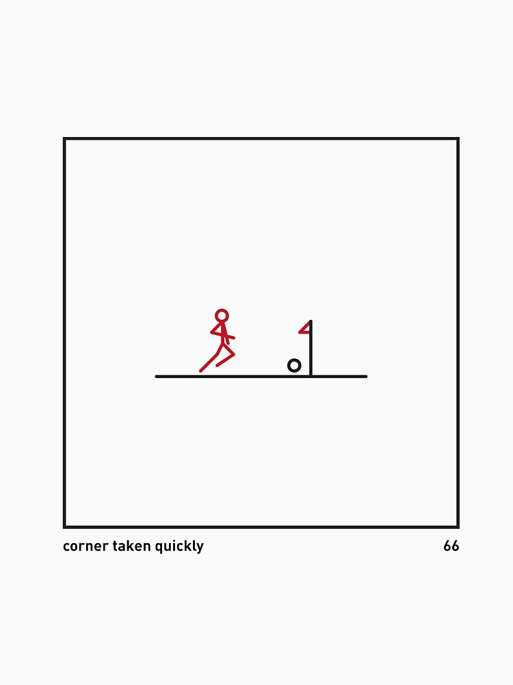 ""Corner taken quickly," Stickman Print" T-shirt for Sale by ...