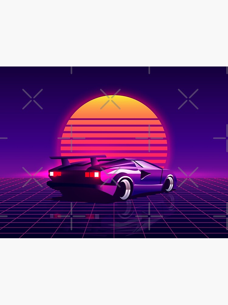 "Retro Vaporwave Street Racer" Poster by anziehend | Redbubble