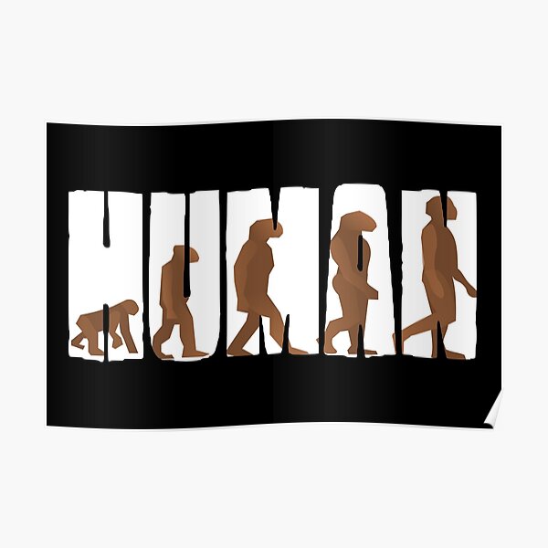 "Human Evolution" Poster by NXT-DSGN | Redbubble