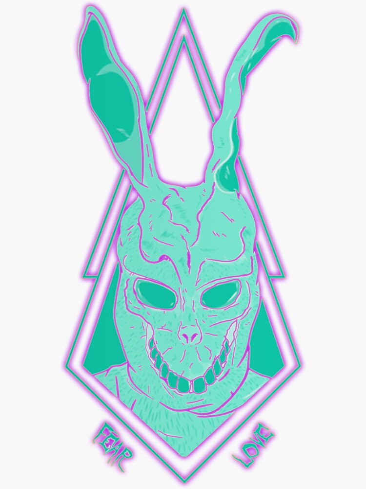 "donnie darko rabbit" Sticker by JulioCampos | Redbubble