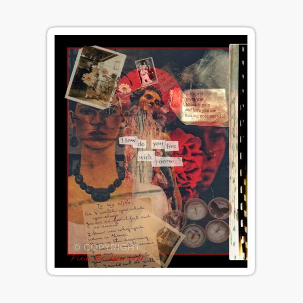 "Betrayal " Sticker by Asylum-Art | Redbubble