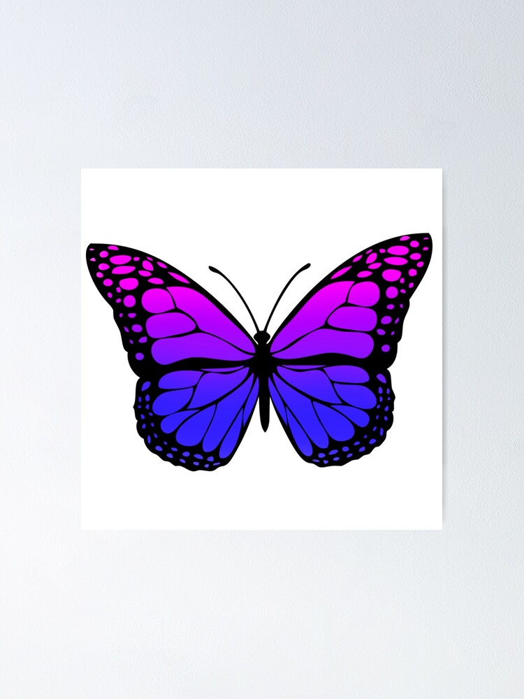 "Bi Pride Butterfly" Poster by enchantededits | Redbubble