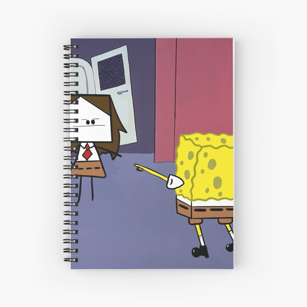 "Spongebob Spider-Man Meme" Spiral Notebook for Sale by lilyellahoo ...