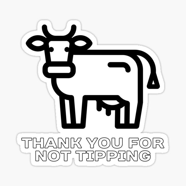 Cow Tipping Stickers | Redbubble