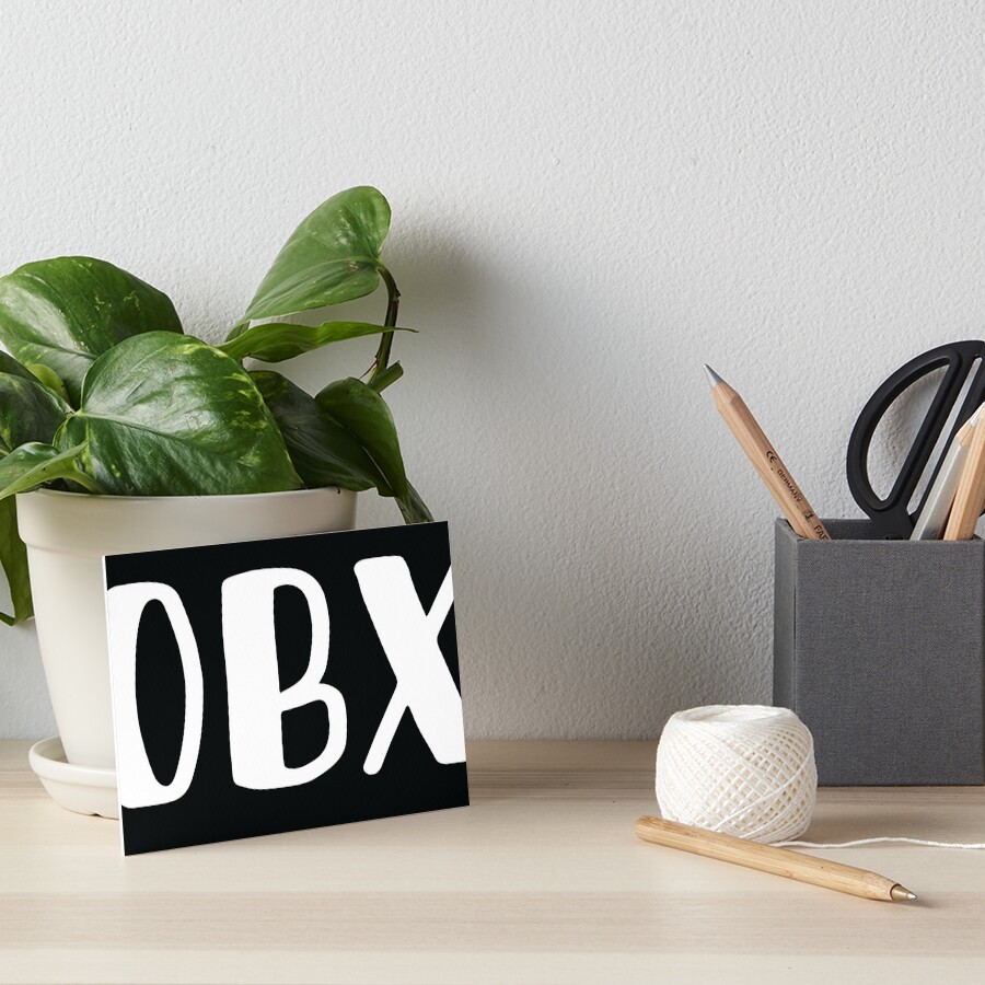 "obx logo " Art Board Print by LivTurner | Redbubble