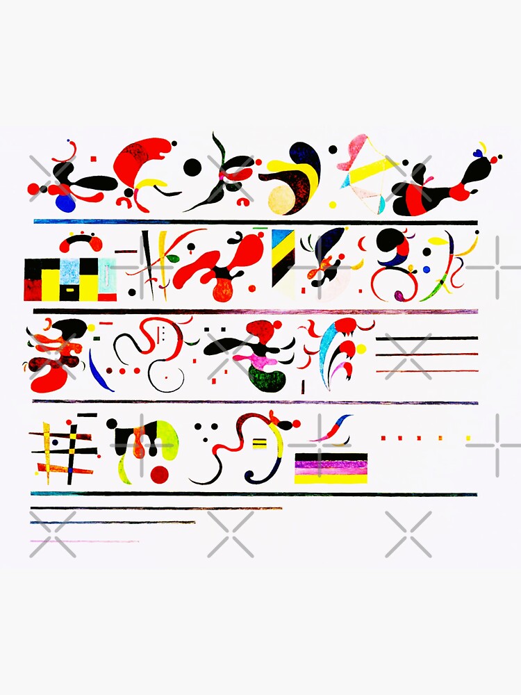 ""Succession" | Wassily Kandinsky Abstract Art" Sticker for Sale by ...