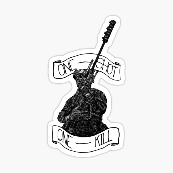 One Shot Kill Stickers | Redbubble