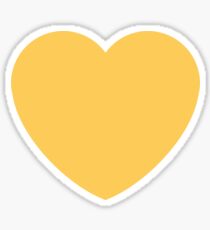 Yellow Heart Stickers | Redbubble