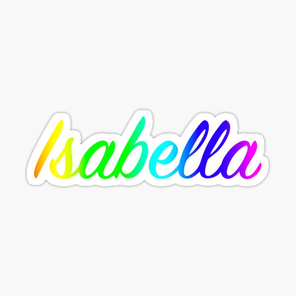 "isabella rainbow" Sticker for Sale by Tselli13 | Redbubble