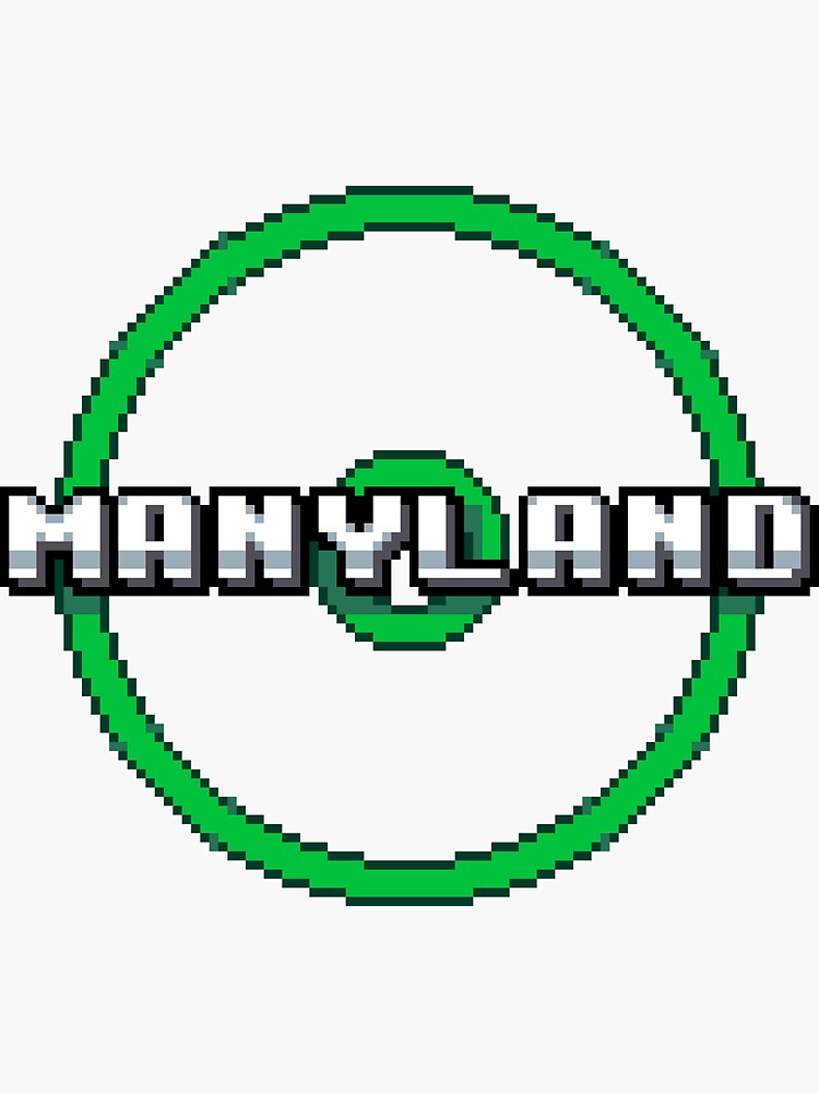 "Manyland Logo Rings by Cardboard" Sticker for Sale by PhilippEarth ...