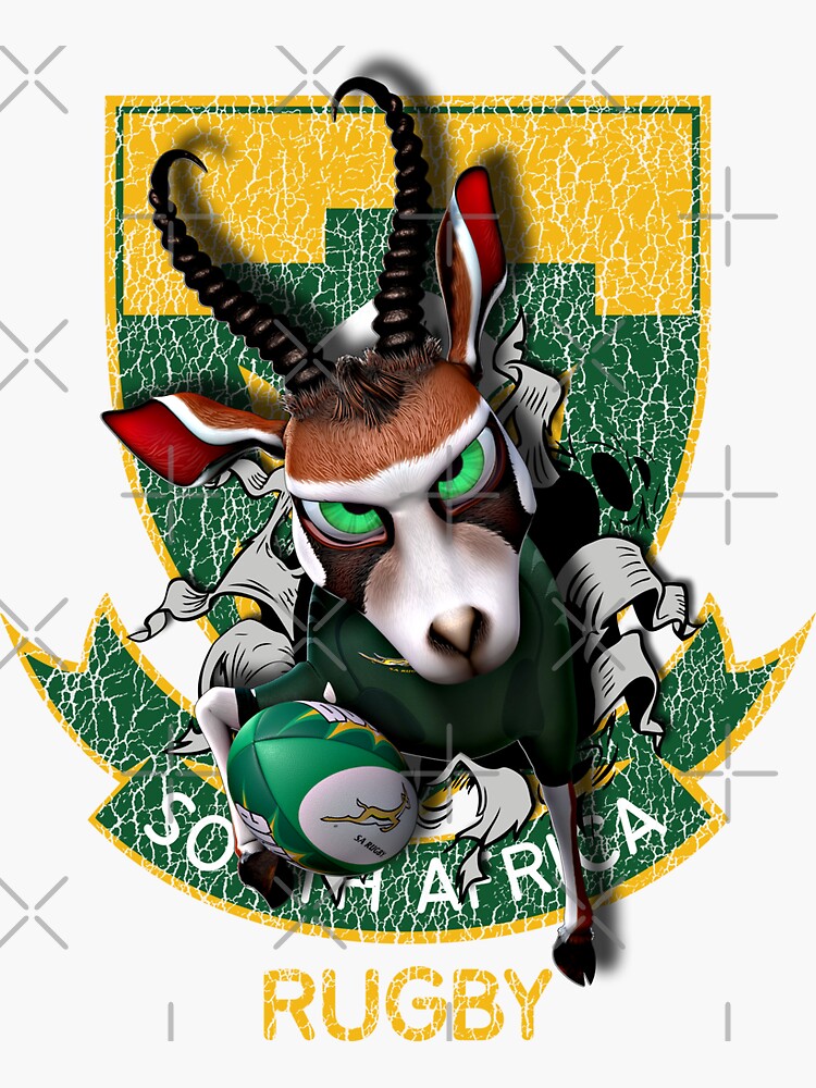 "Springbok vs Protea" Sticker for Sale by ZA-ffer | Redbubble