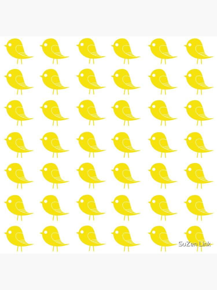 "Yellow Birdies" Sticker for Sale by link2sue | Redbubble