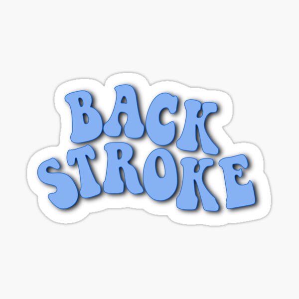 "backstroke" Sticker for Sale by harmoniejc | Redbubble