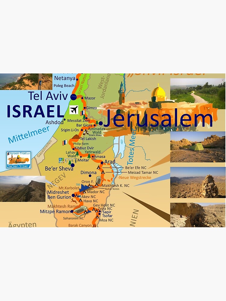 "Israel National Trail Map, Shvil Israel Map" Hardcover Journal for ...