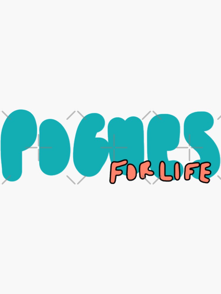 "Pogues for life teal and orange outer banks text" Sticker by macswan04 ...
