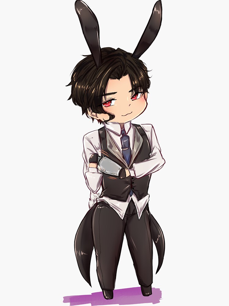 "Obey me Bunny Lucifer" Sticker for Sale by Anjel-chan | Redbubble