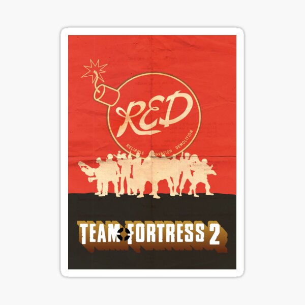 "Team Fortress 2 RED" Sticker for Sale by VeteranAlpha | Redbubble