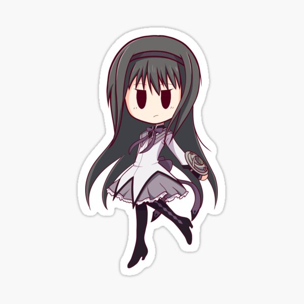 "Chibi Homura" Sticker for Sale by ShadowKitten27 | Redbubble