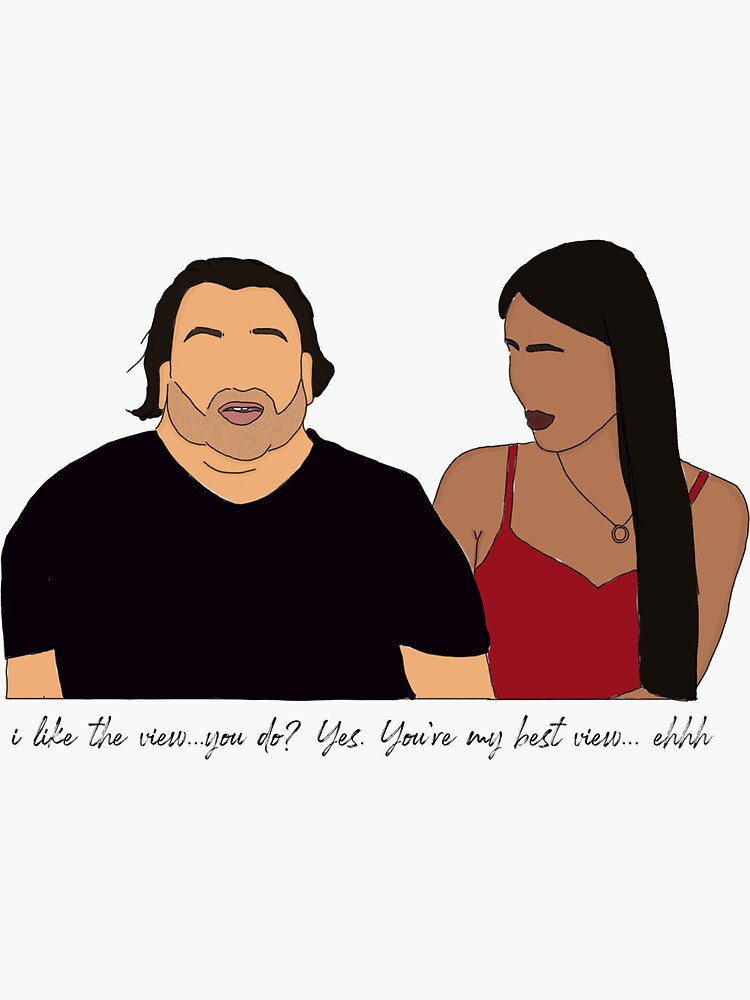 "I like the view - Tik Tok Reference " Sticker for Sale by Molski ...