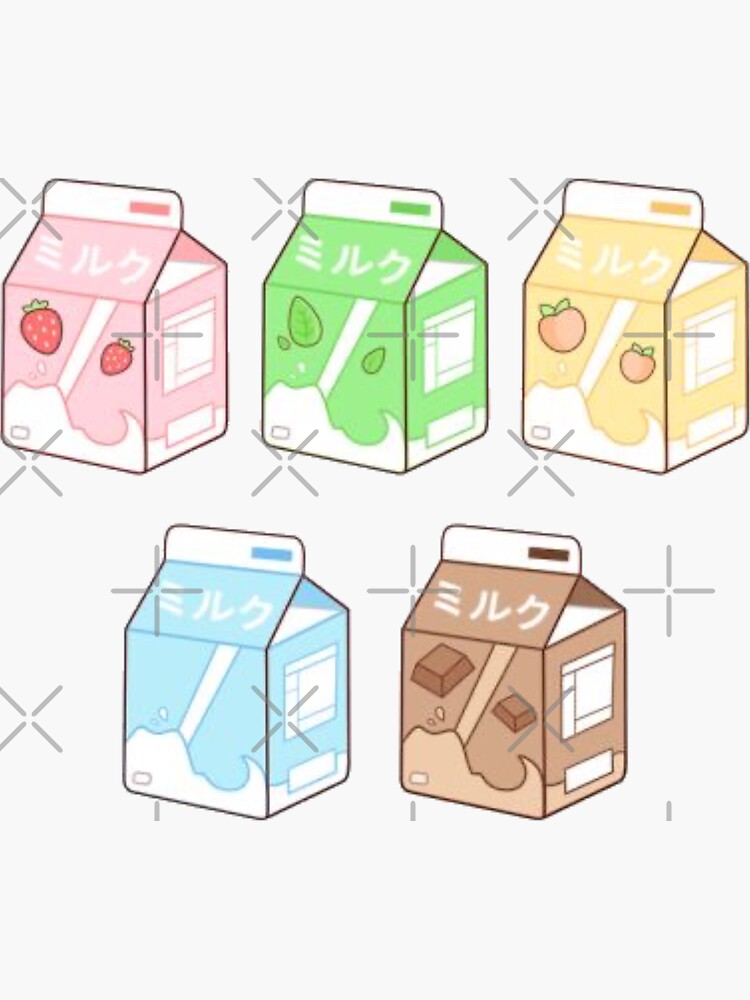 "Flavoured milk sticker" Sticker for Sale by SophiaKno | Redbubble