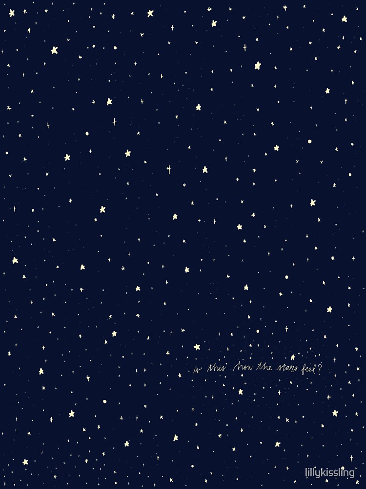 "Is this how the stars feel" Sticker by lillykissling | Redbubble