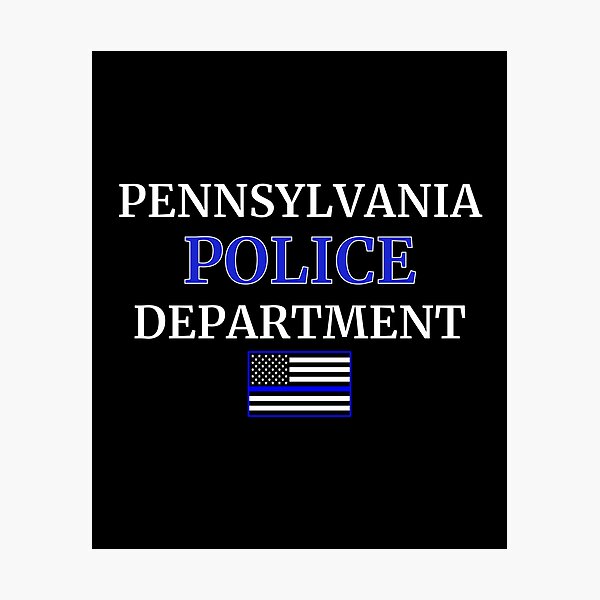 "State of Pennsylvania Police Department Thin Blue Line Flag graphic ...