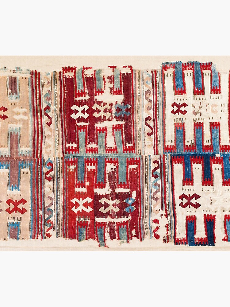"Cappadocian 18th Century Anatolian Kilim Print" Throw Blanket by ...