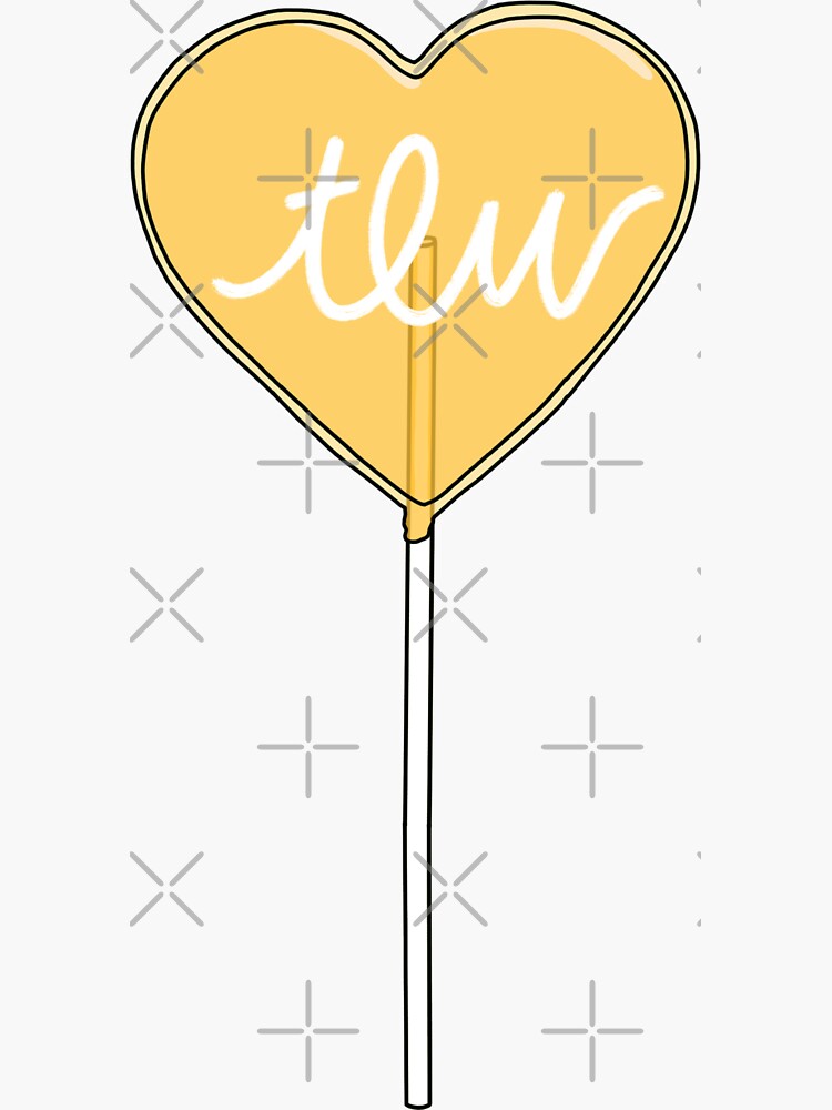 "TLU Heart Lollipop" Sticker by jaquemv | Redbubble