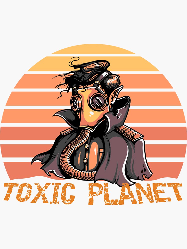 "toxic" Sticker for Sale by JaMatt1983 | Redbubble