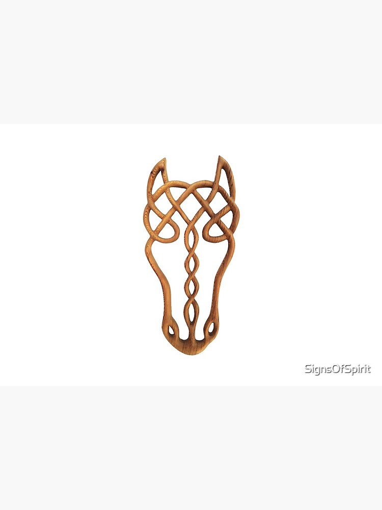 "Celtic Knot Horse Wood Carving|Epona Celtic Horse Goddess Symbol" Mask ...