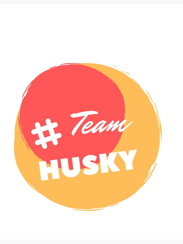 "Team Husky" Sticker by rianna08 | Redbubble