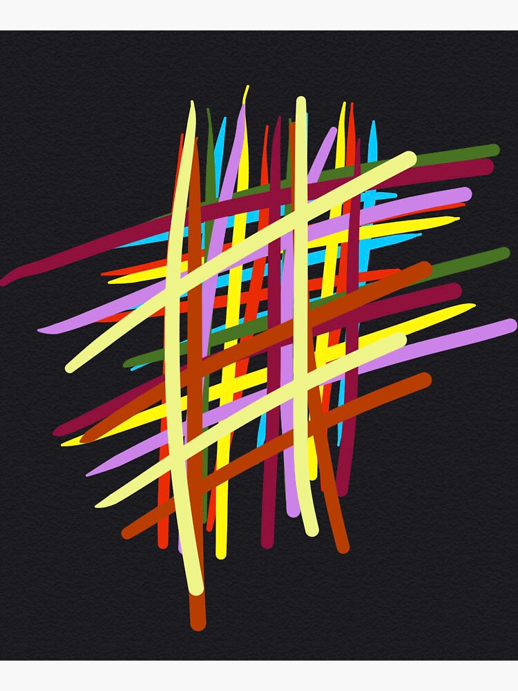 "Flash of Color" Sticker by Lmodern | Redbubble