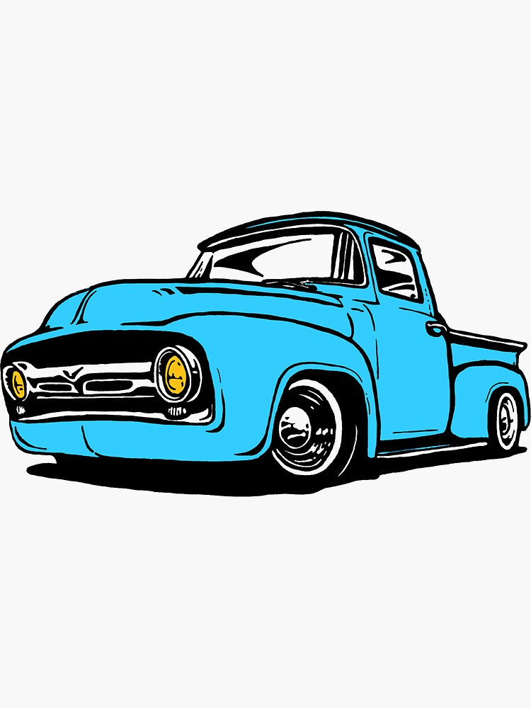 "old ford truck" Sticker by Olivia47 | Redbubble