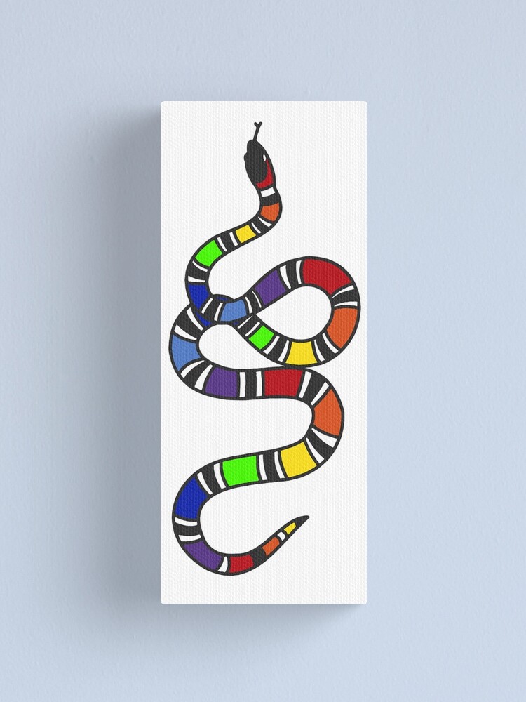 "Rainbow Snake - Pride" Canvas Print for Sale by tevindesigns | Redbubble