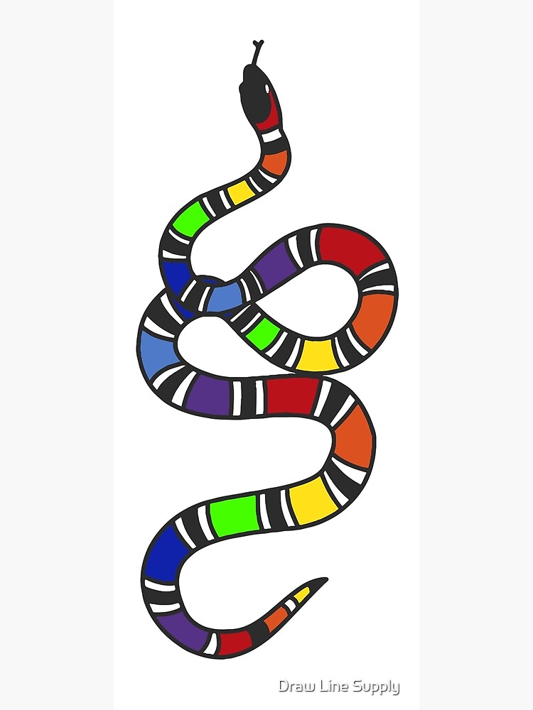 "Rainbow Snake - Pride" Canvas Print for Sale by tevindesigns | Redbubble