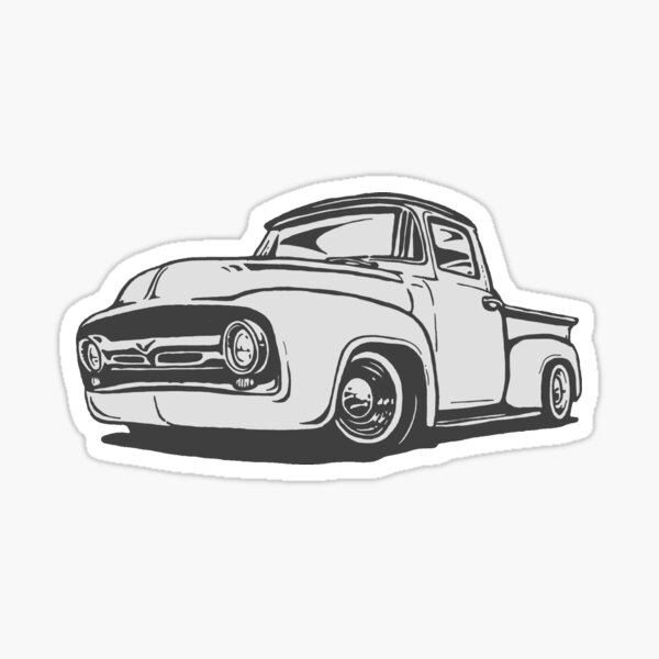 "ford truck" Sticker for Sale by Florence Martella | Redbubble