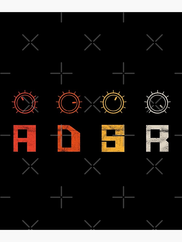 "Synthesizer Envelope ADSR Analog Vintage Synth Producer Gear design ...