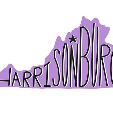 "Harrisonburg, VA" Sticker for Sale by Emily Robertson | Redbubble