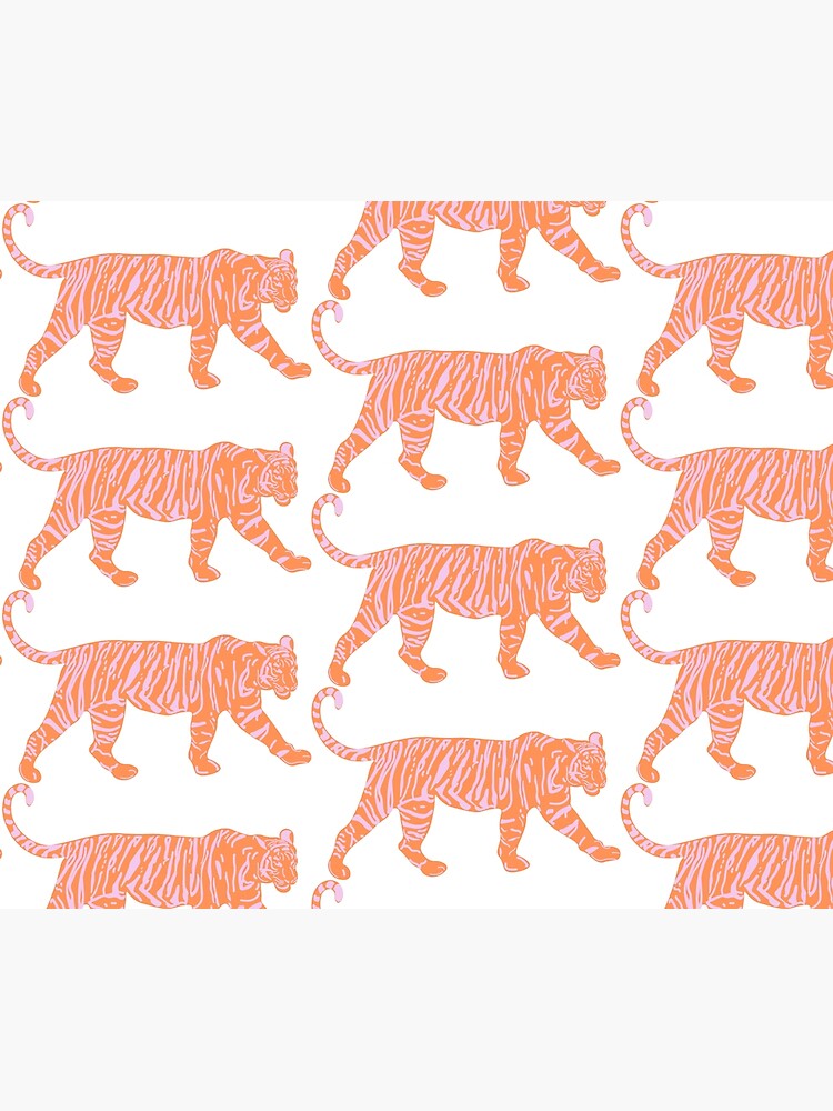 "Orange and Pink Tiger" Tapestry for Sale by cbrewerr | Redbubble