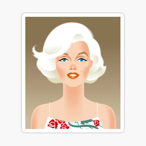 "Marilyn Bombshell" Sticker for Sale by AleMogolloArt | Redbubble