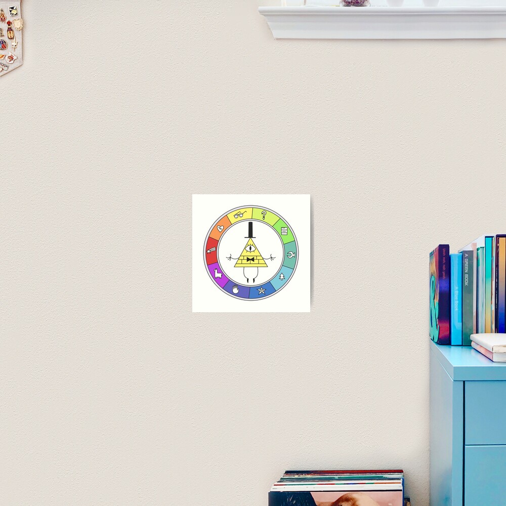 "Rainbow Bill Cipher Wheel" Art Print for Sale by skullnuku | Redbubble