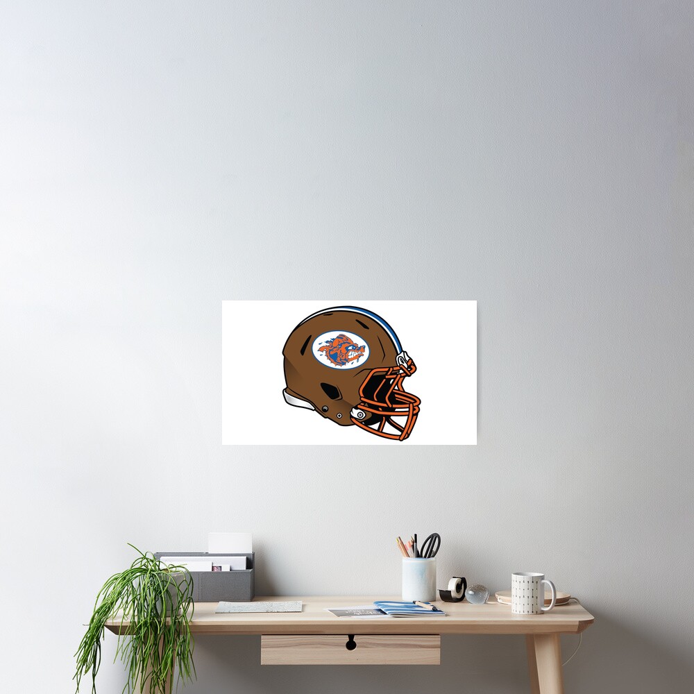 "SCLSU Mud Dogs Helmet" Poster for Sale by HeyBeardMon | Redbubble