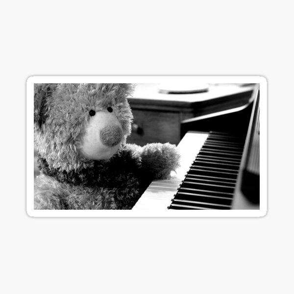 "Ted the musical teddy bear" Sticker by gtcdesign | Redbubble